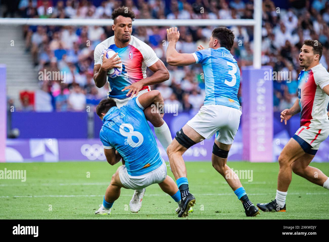 Jordan Sepho (France), Rugby Sevens, Men's Pool C between France and ...
