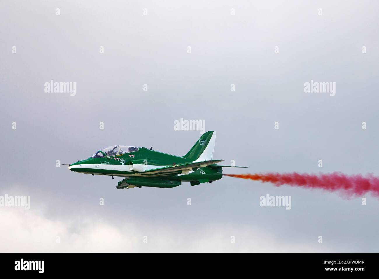 The Saudi Hawks Royal Saudi Air Force Aerobatic team displays at the ...