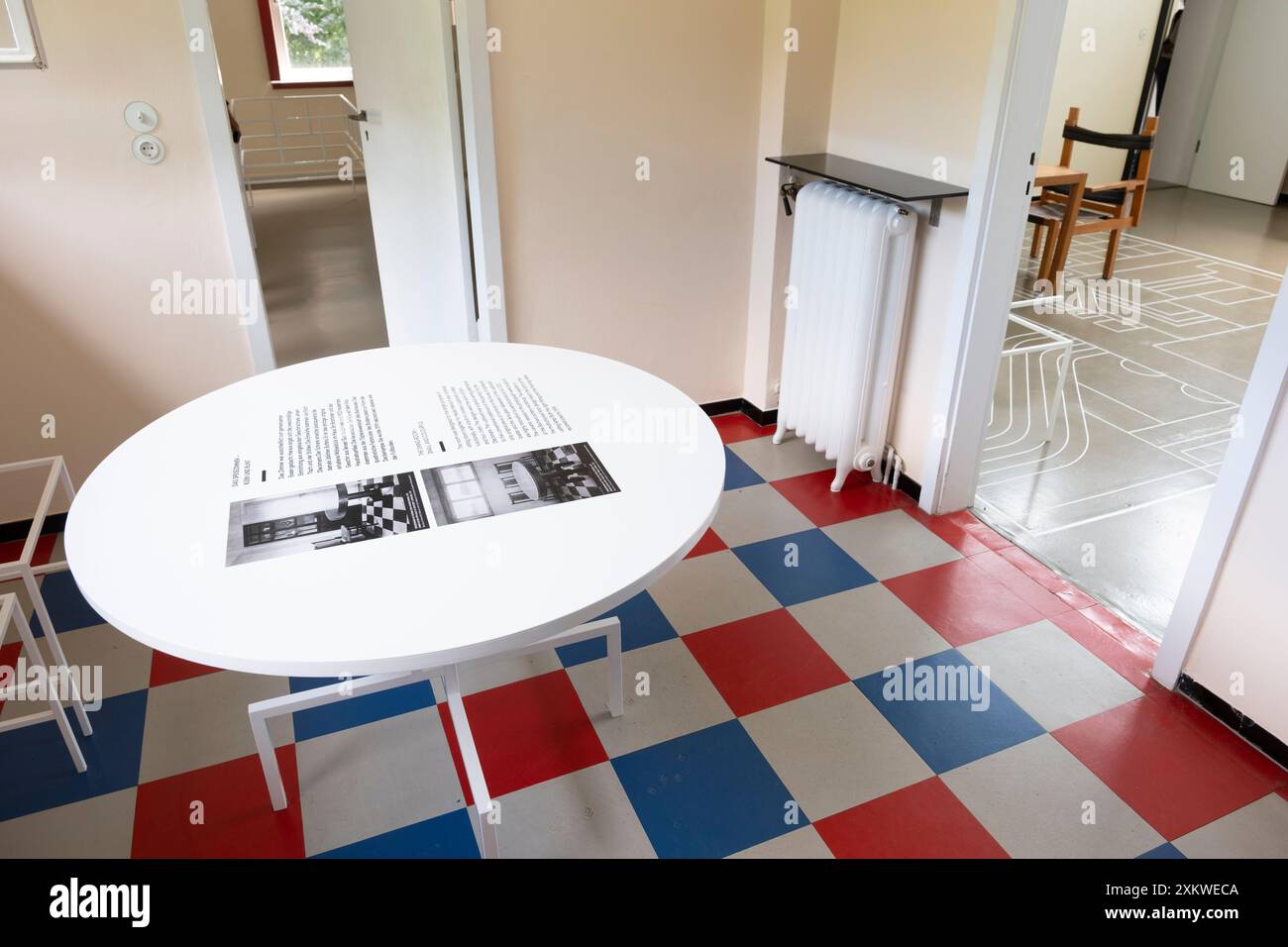 Haus am Horn, first Bauhaus model house designed by Georg Muche. Dining ...