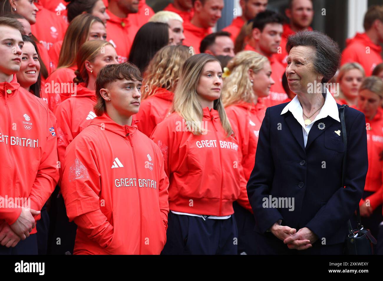 The Princess Royal joins members of Team GB at the Team GB Flagbearer ...