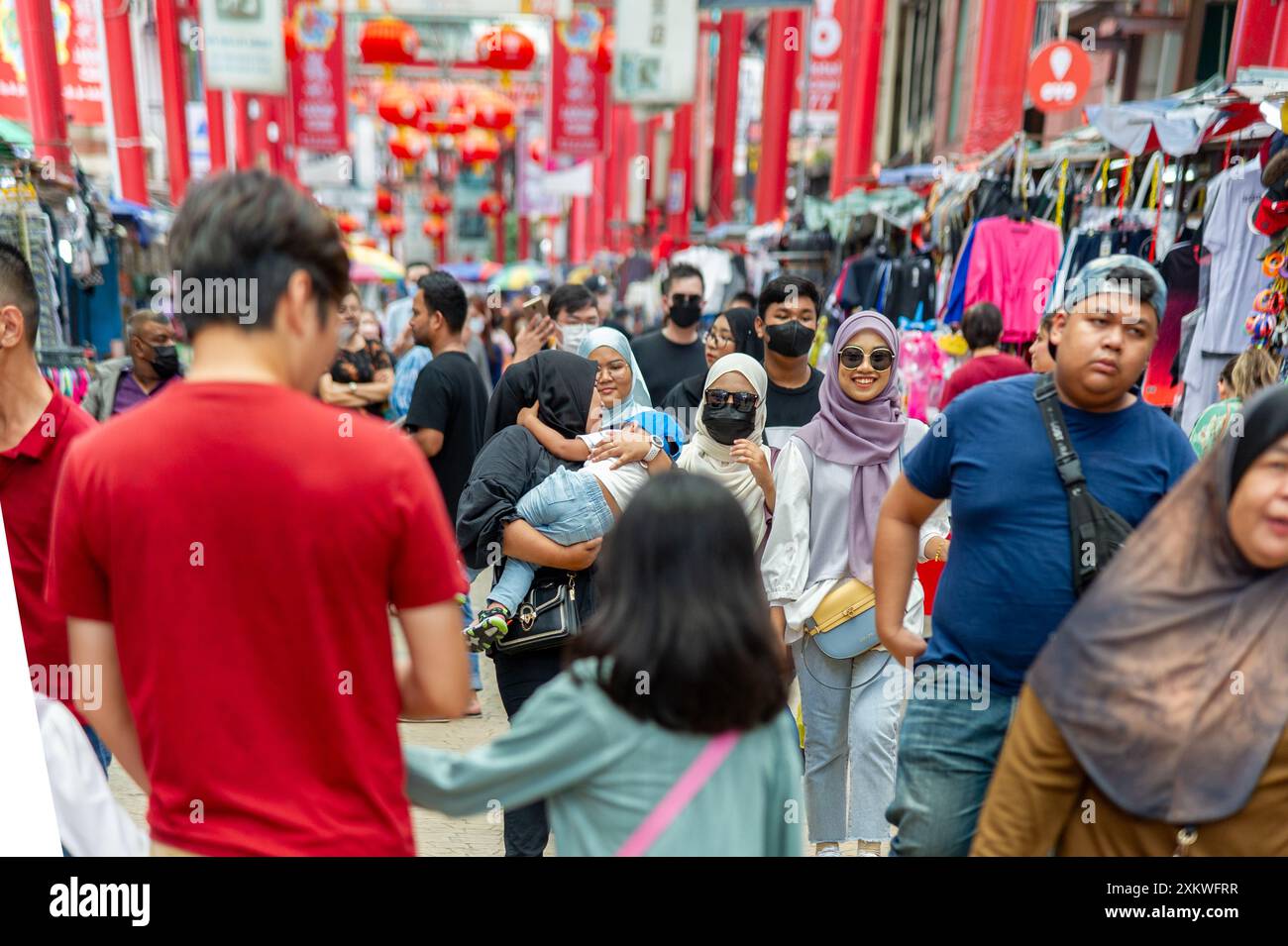 February 22 2023- Kuala Lumpur Malaysia-Petaling Street is one of the ...