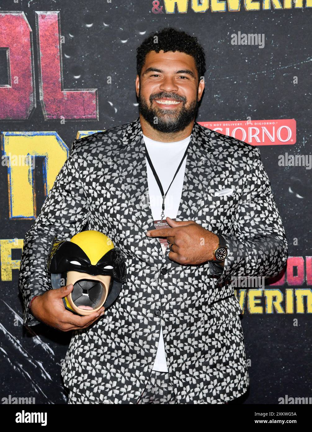 Cam Heyward attends the world premiere of Marvel Studios' "Deadpool ...