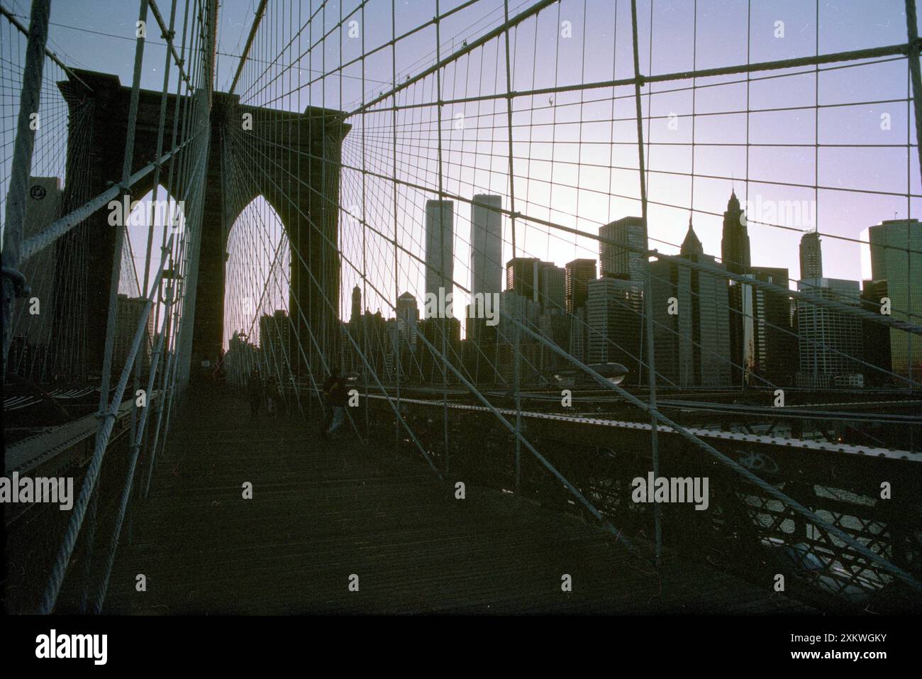 Brooklyn Bridge Silhouette Profile