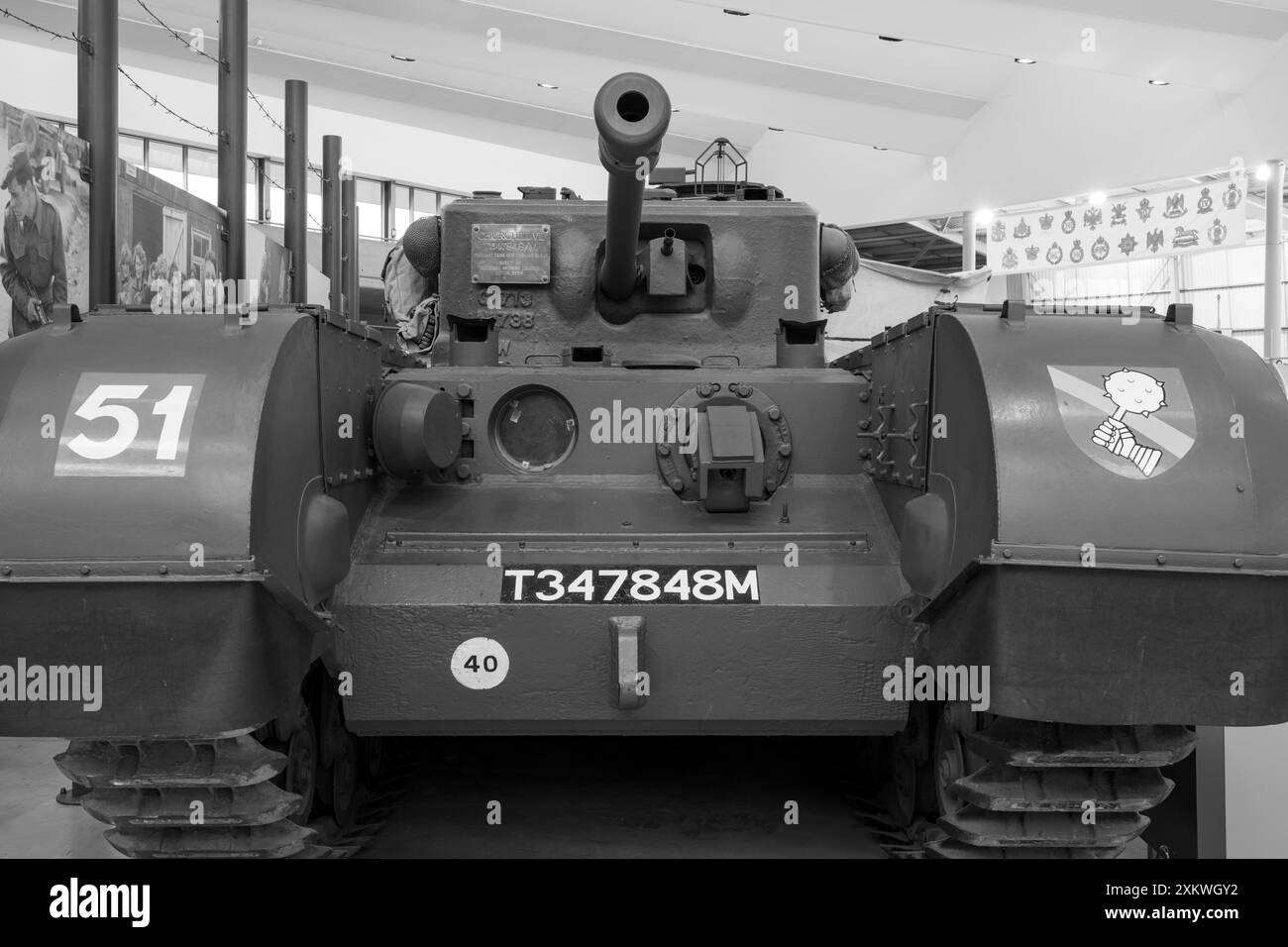 Bovington.Dorset.United Kingdom.February 25th 2024.A Churchill Mark 7 ...