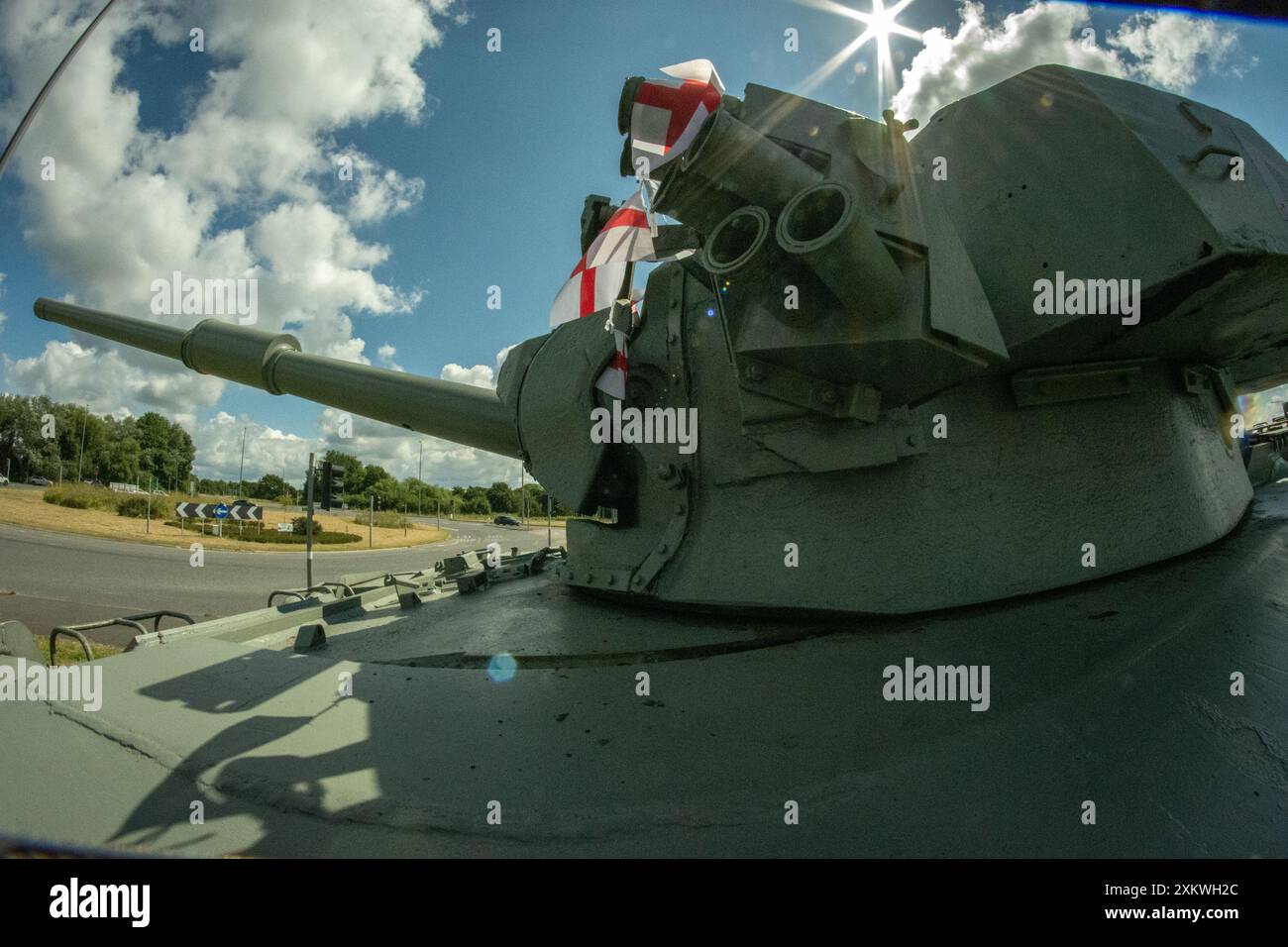 Tank Monument, Leyland, Lancashire Stock Photo - Alamy
