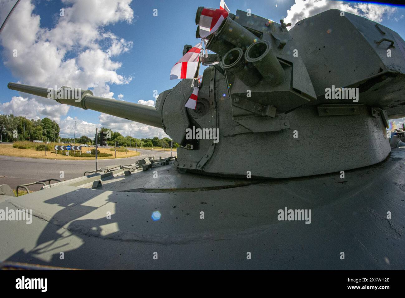 Tank Monument, Leyland, Lancashire Stock Photo - Alamy