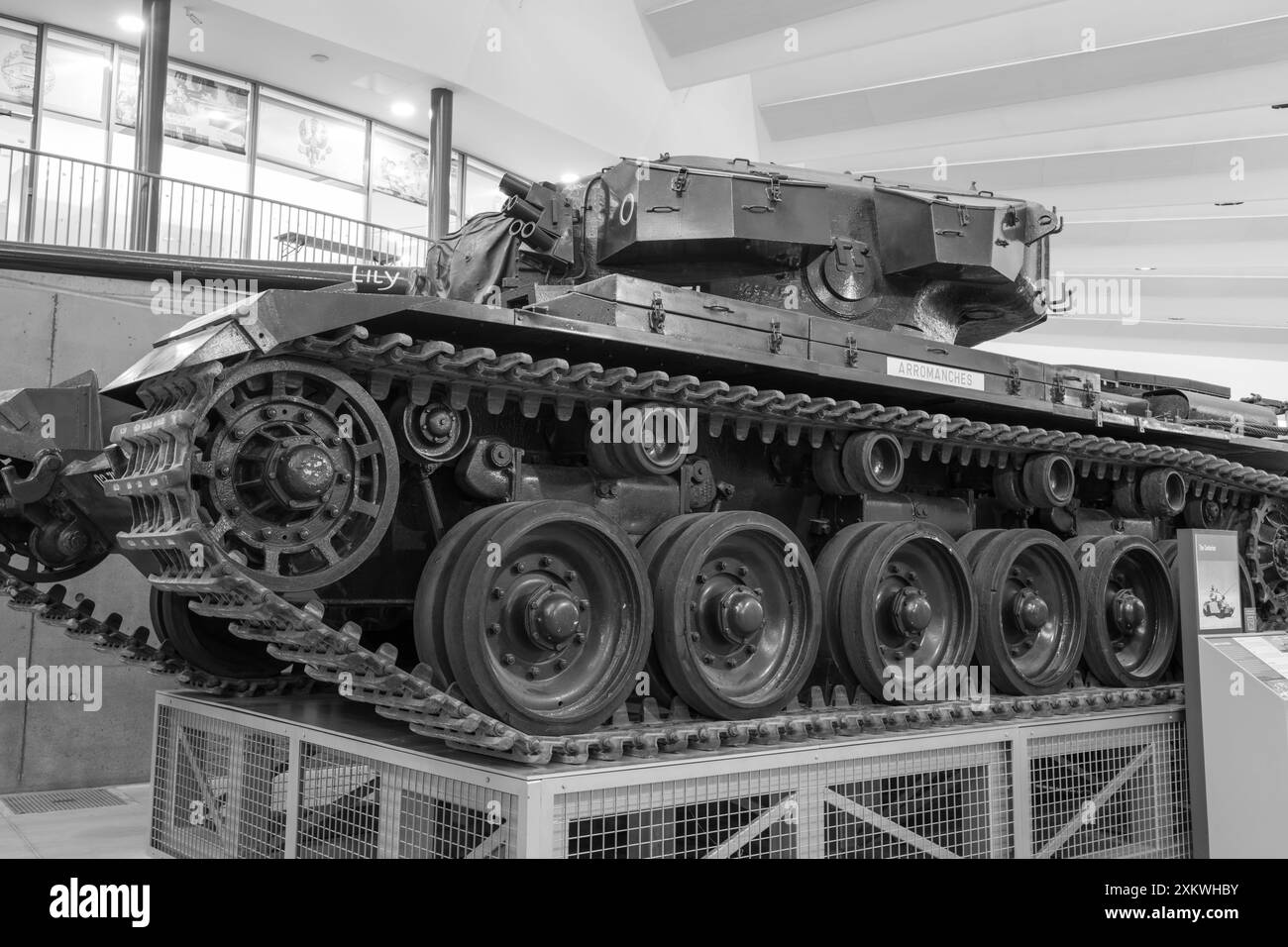 British army vintage centurion tank Black and White Stock Photos ...