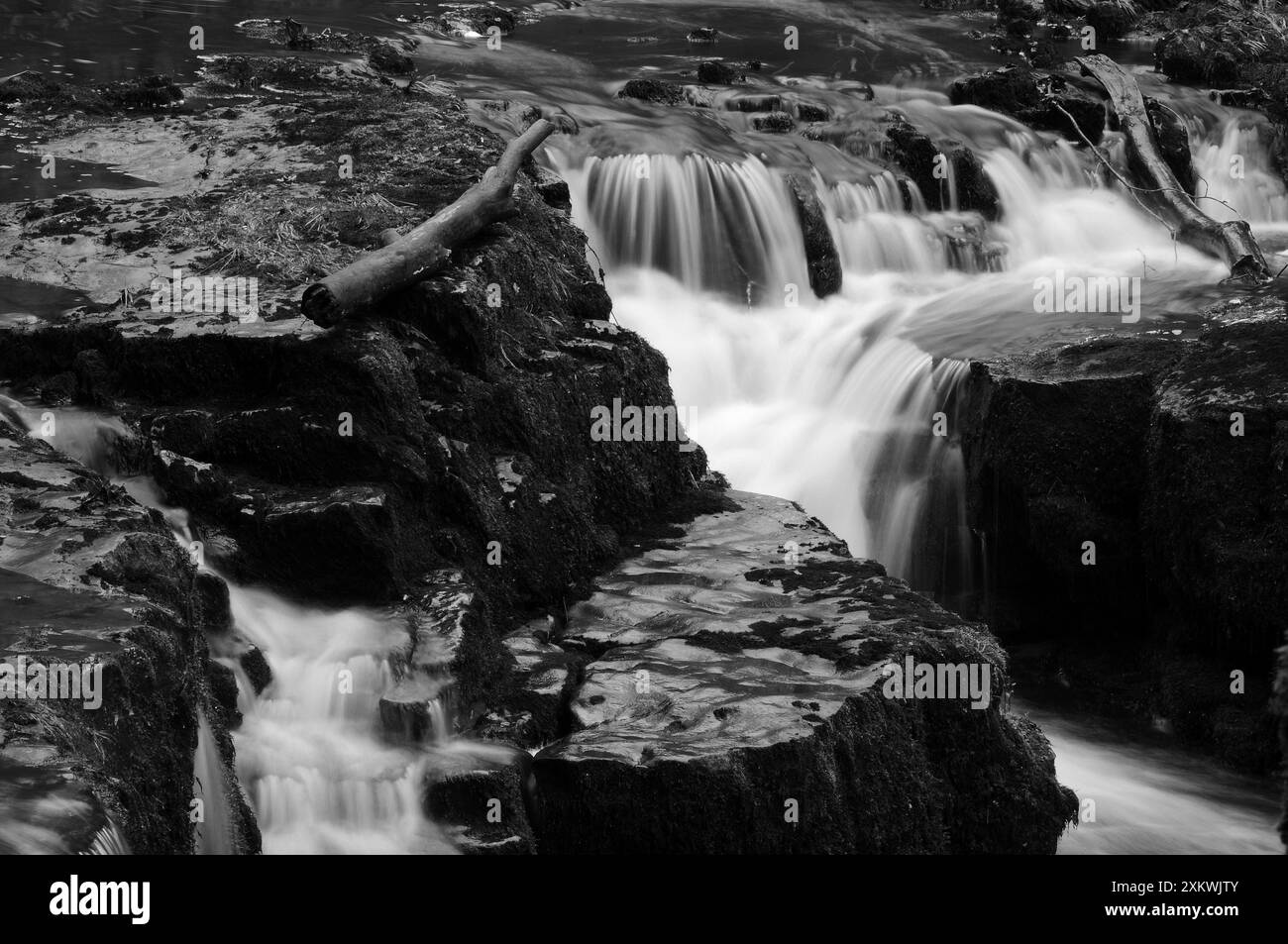 Brecon beacons waterfall Black and White Stock Photos & Images - Alamy