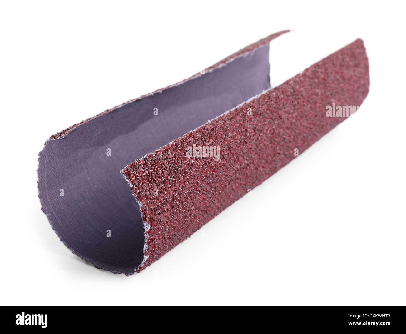 One sheet of sandpaper isolated on white Stock Photo - Alamy