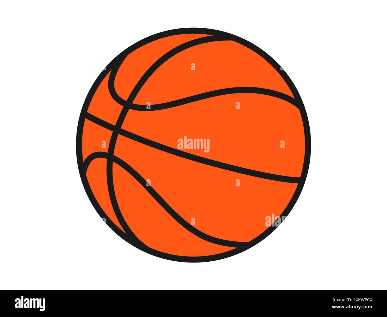 Outline basketball ball icon. Set of basketball ball symbols Stock ...