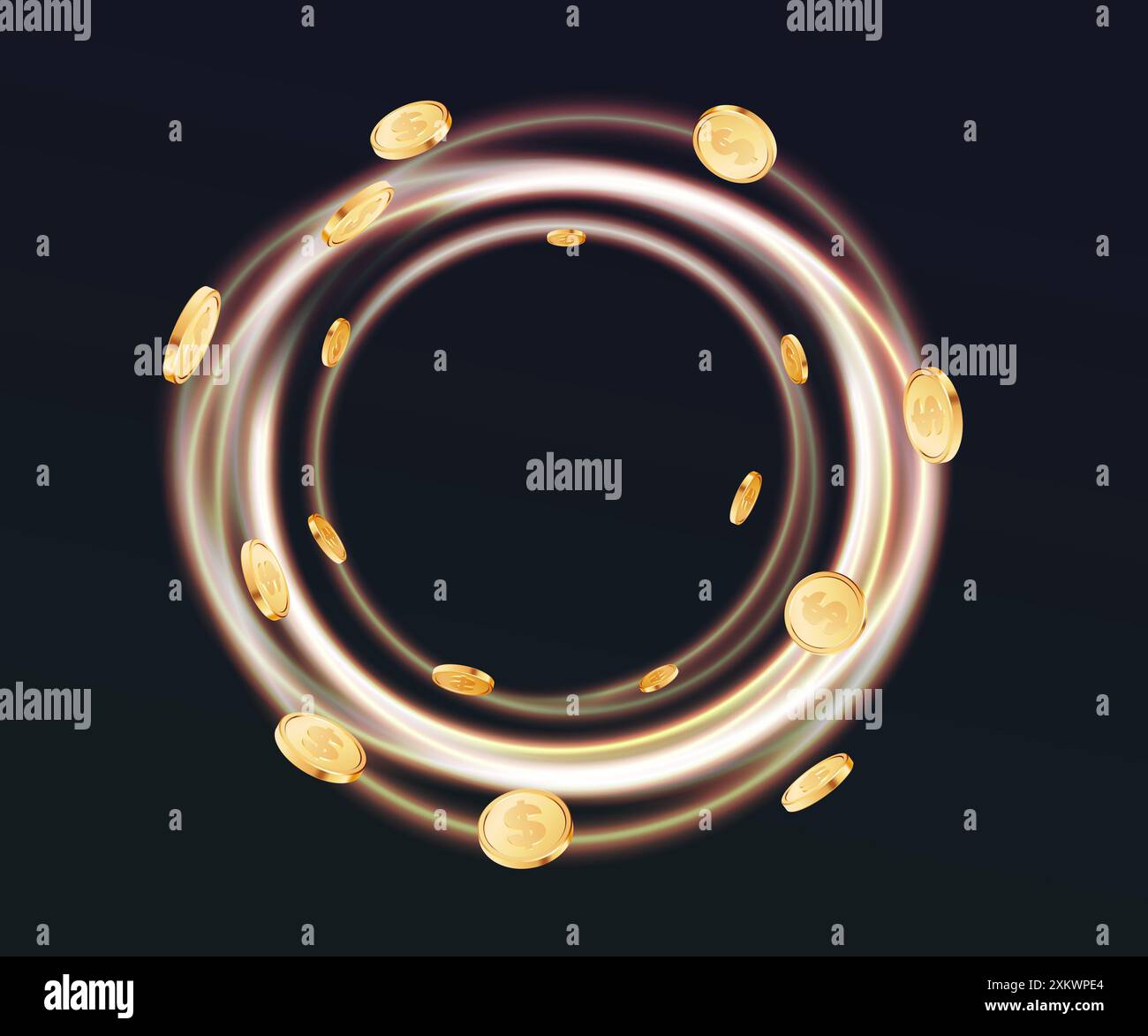 Flying cash illustration hi-res stock photography and images - Alamy