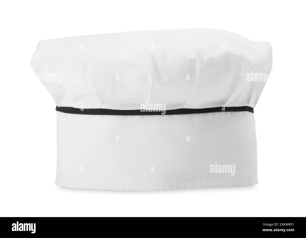 One new chef's toque isolated on white Stock Photo - Alamy