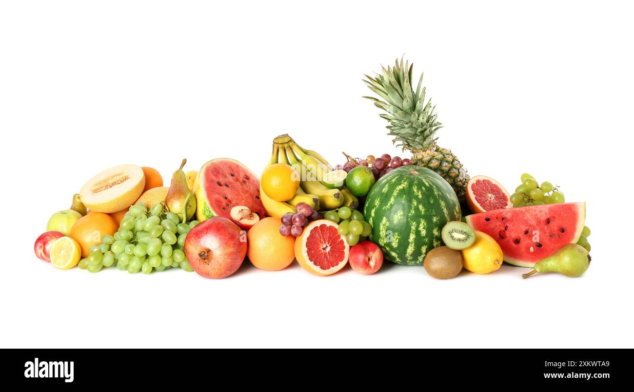 Pile assorted fresh tropical fruits hi-res stock photography and images ...