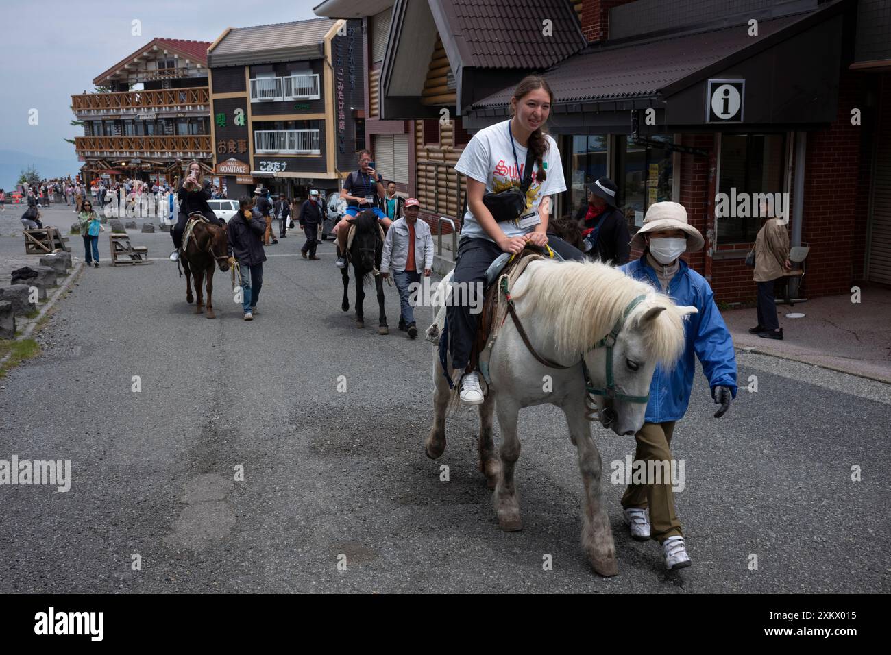 Fuji Hakone-Izu National Park, Japan, Jun 17, 2024: Tourists go ...