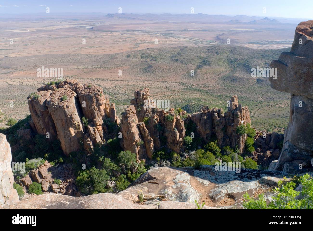 Dolerite pillars, part of a dolerite sill, up to Stock Photo - Alamy