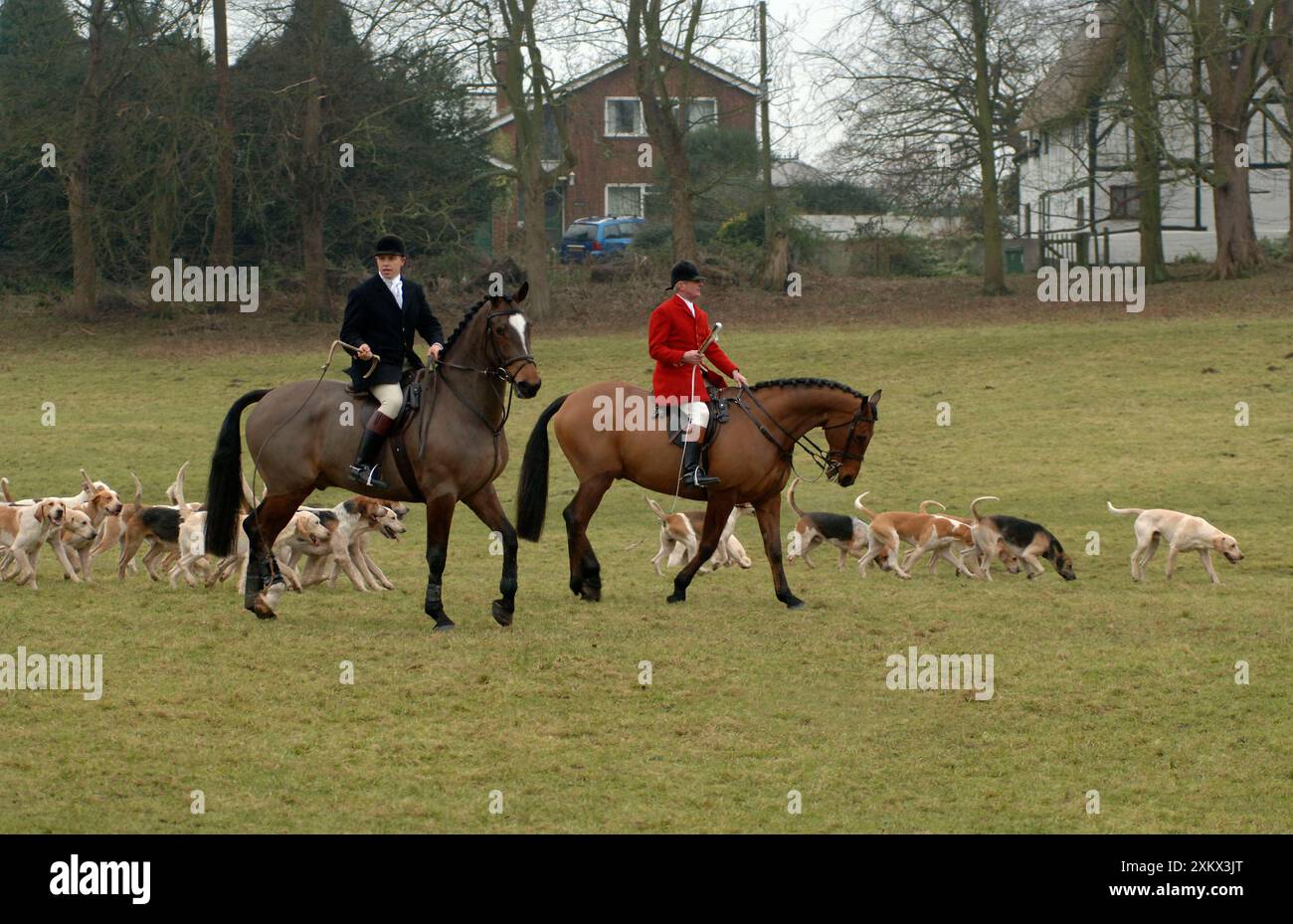Bicester and Whaddon Christmas Chase Hunt Stock Photo - Alamy