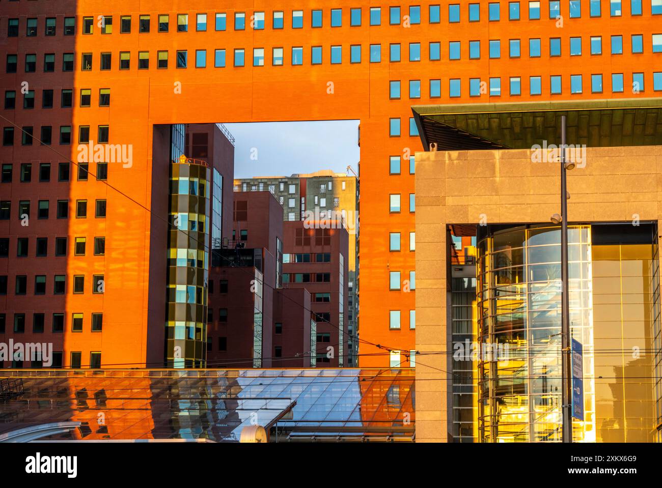 Courthouse, right, building of the public prosecutor's office, red, on ...