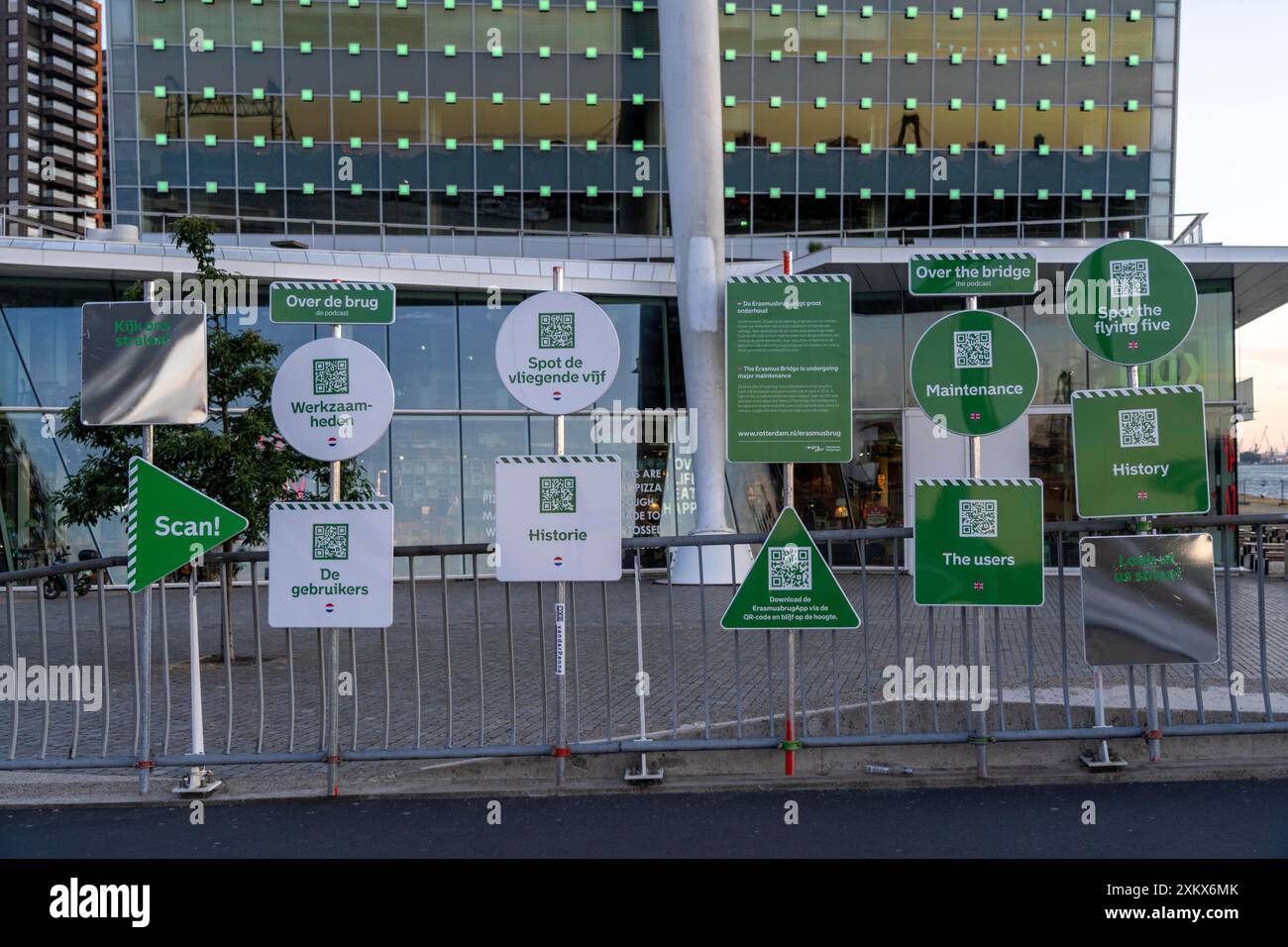 Information boards with QR code, on various topics, tourist information ...