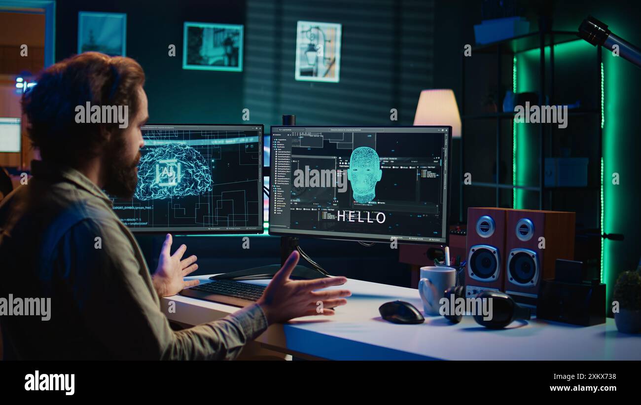 Robot creating human concept hi-res stock photography and images - Alamy