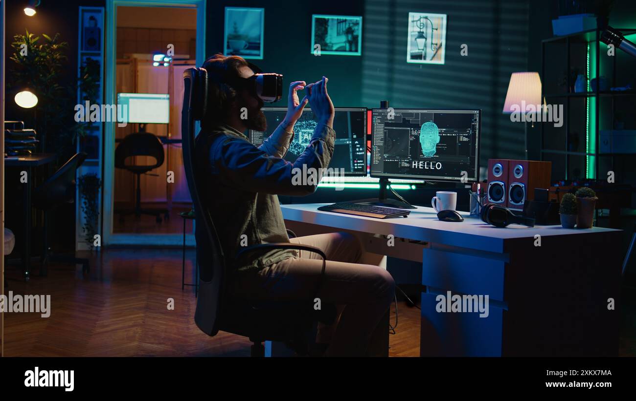 Evolution computer using human hi-res stock photography and images - Alamy