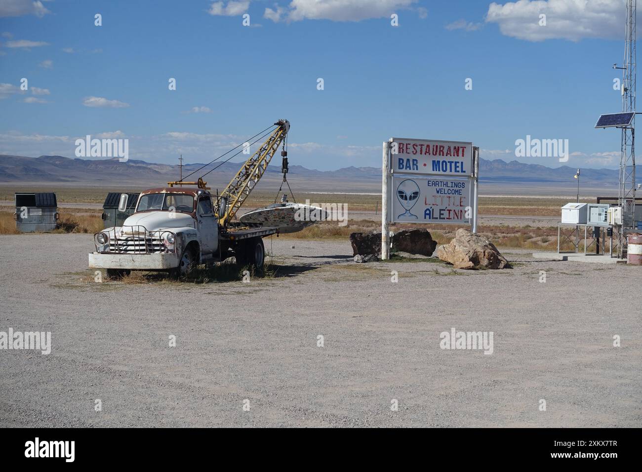 Lil' Alie Inn, a bar in Rachael Nevada, Area 51 Stock Photo - Alamy