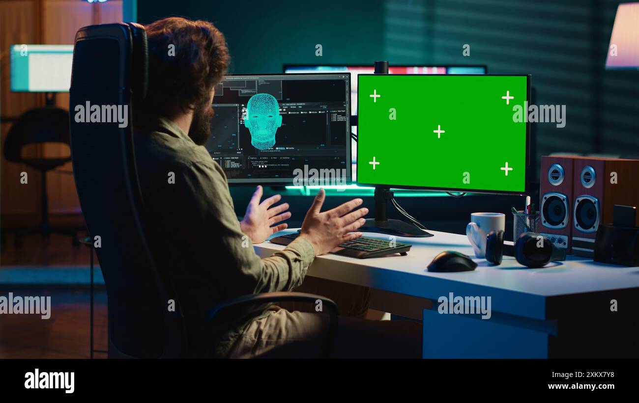 AI becoming sentient, talking with confused developer, asking ...