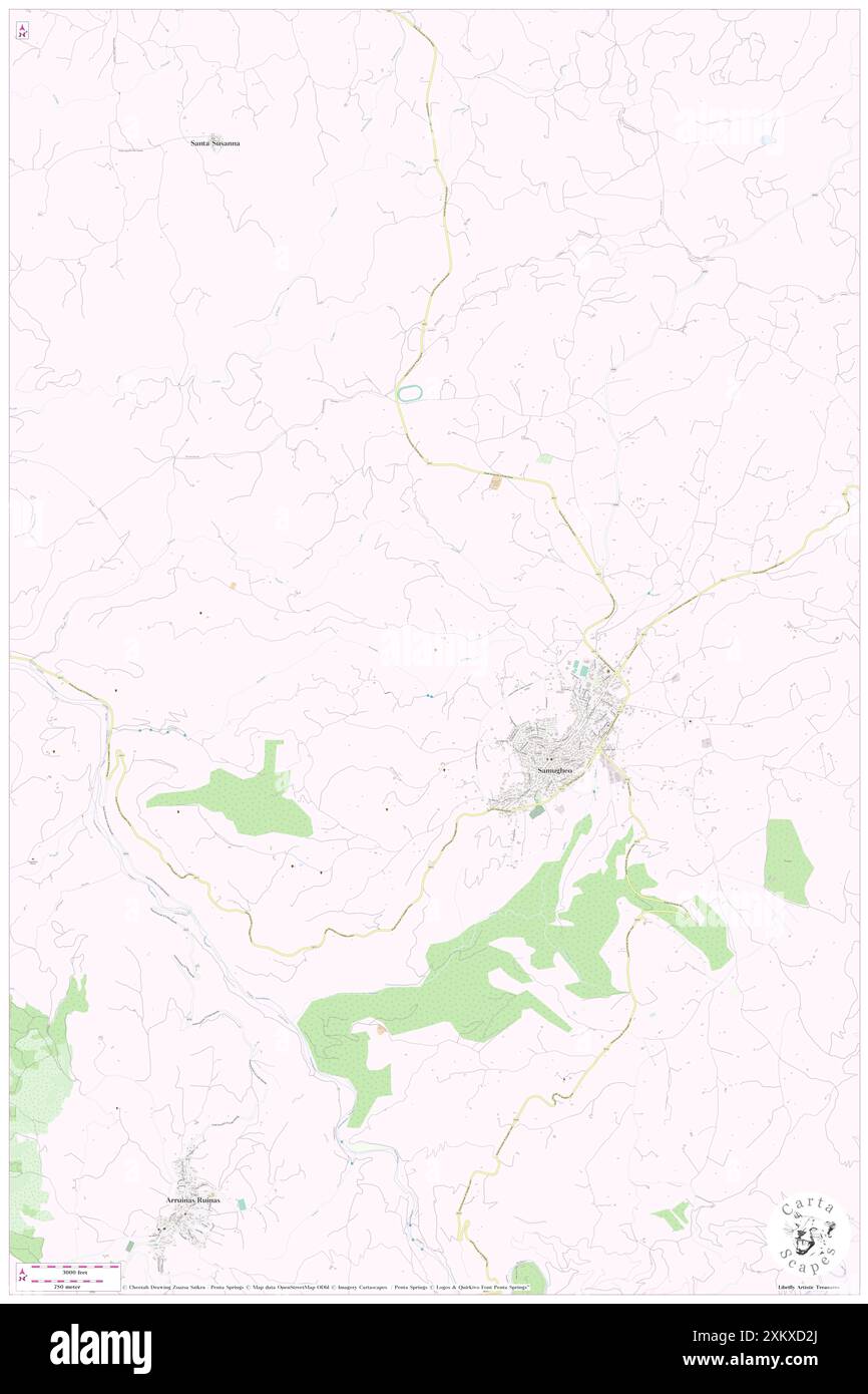 Nuraghe Nugreo, , IT, Italy, Sardinia, N 39 57' 24'', N 8 55' 34'', map ...