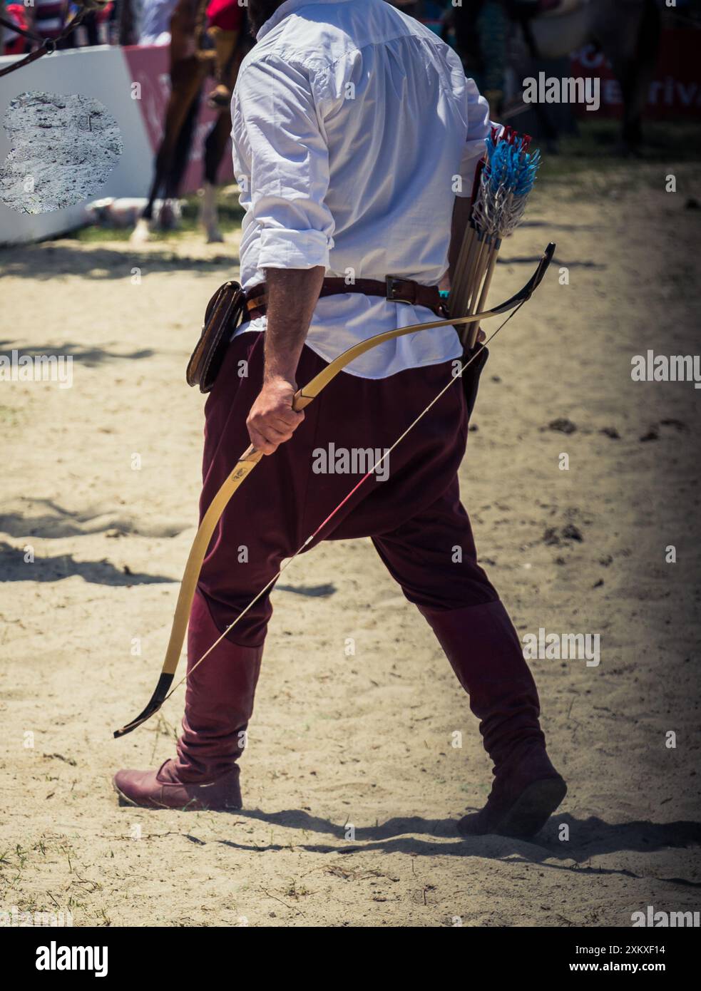Turkish man and horseman ethnic clothes examples Stock Photo - Alamy