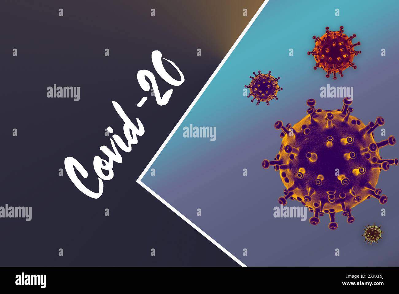 coronavirus outbreak which affects health. Mutant virus. mutation ...