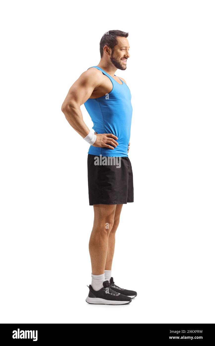 Bodybuilding man training in sport hi-res stock photography and images ...