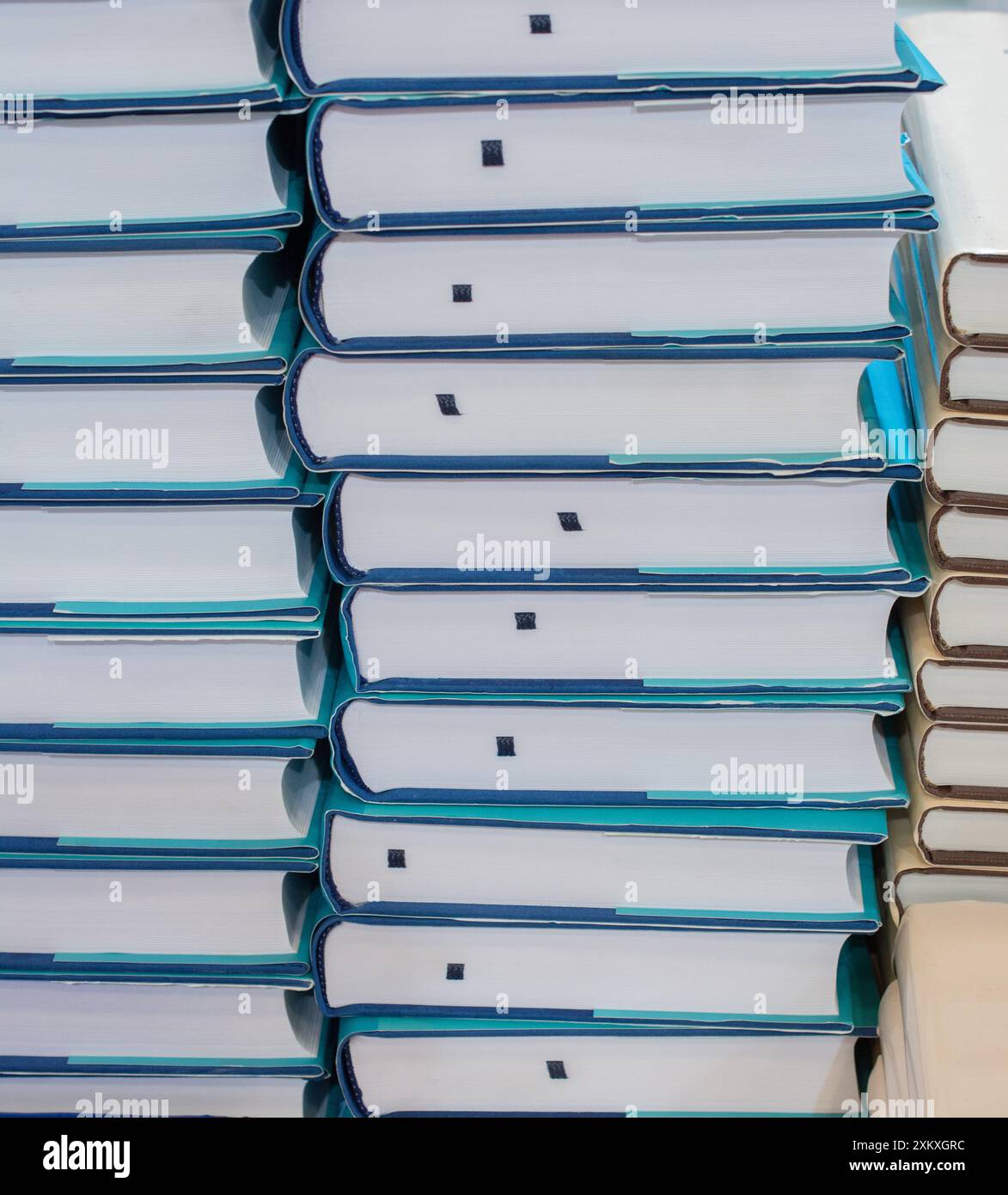 Stack of books stored as Education and business concept Stock Photo - Alamy