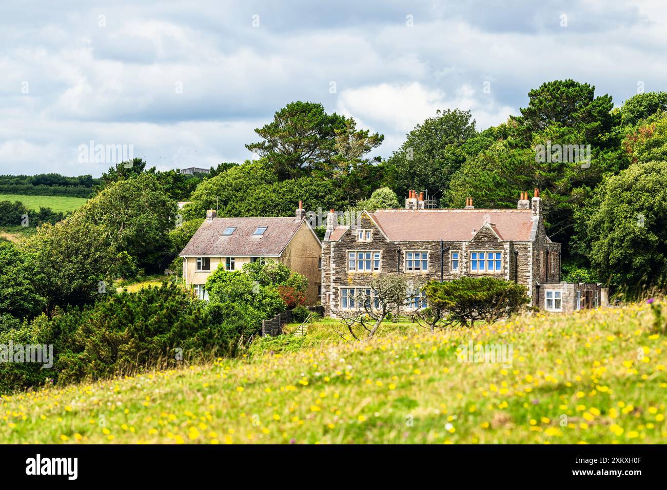 Battisborough House, Battisborough Cross, English village, Mothecombe ...