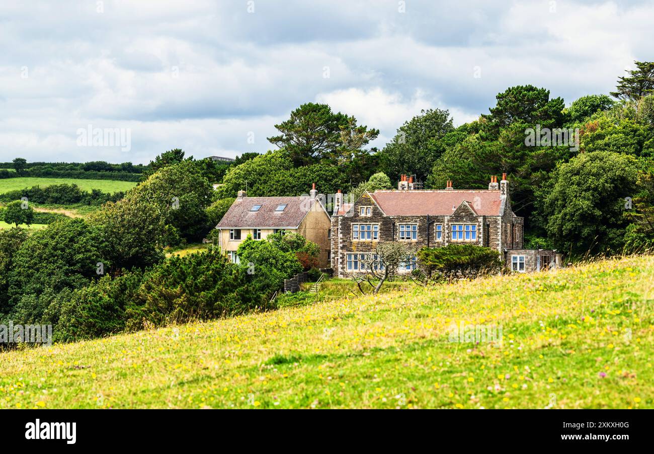 Battisborough House, Battisborough Cross, English village, Mothecombe ...