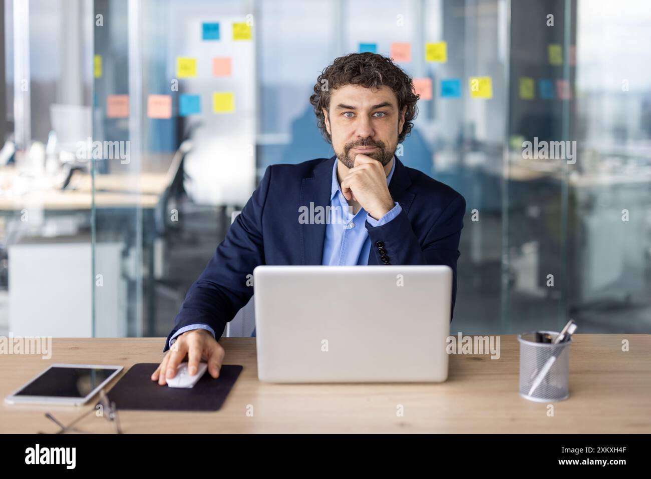 Thoughtful ceo deep in hi-res stock photography and images - Alamy
