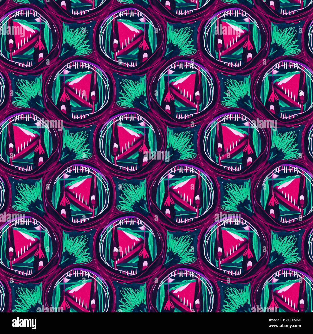 Modern christmas foliage bauble in traditional red green colors for ...