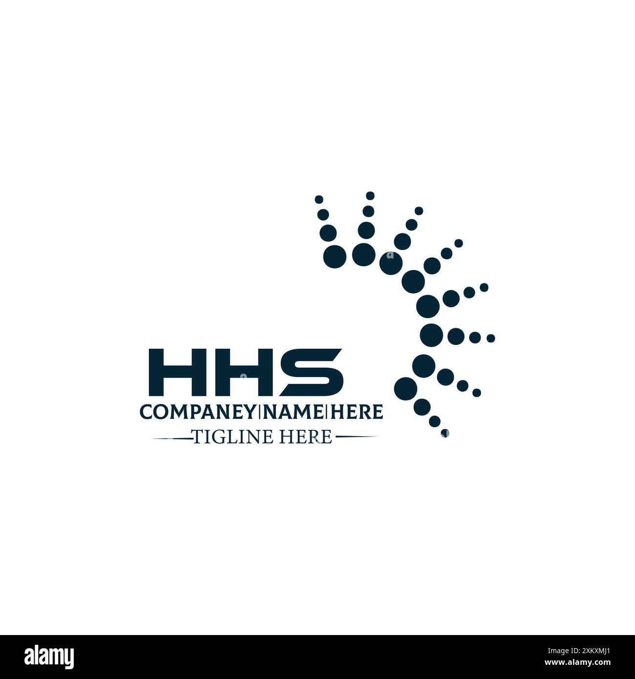 HHS logo. H H S design. White HHS letter. HHS, H H S letter logo design ...