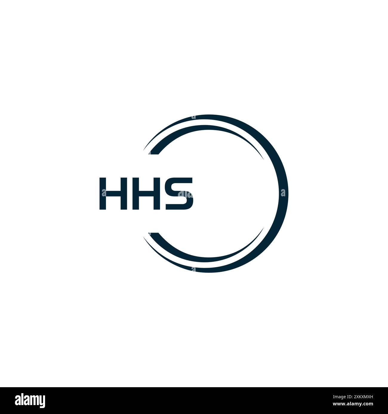 HHS logo. H H S design. White HHS letter. HHS, H H S letter logo design ...