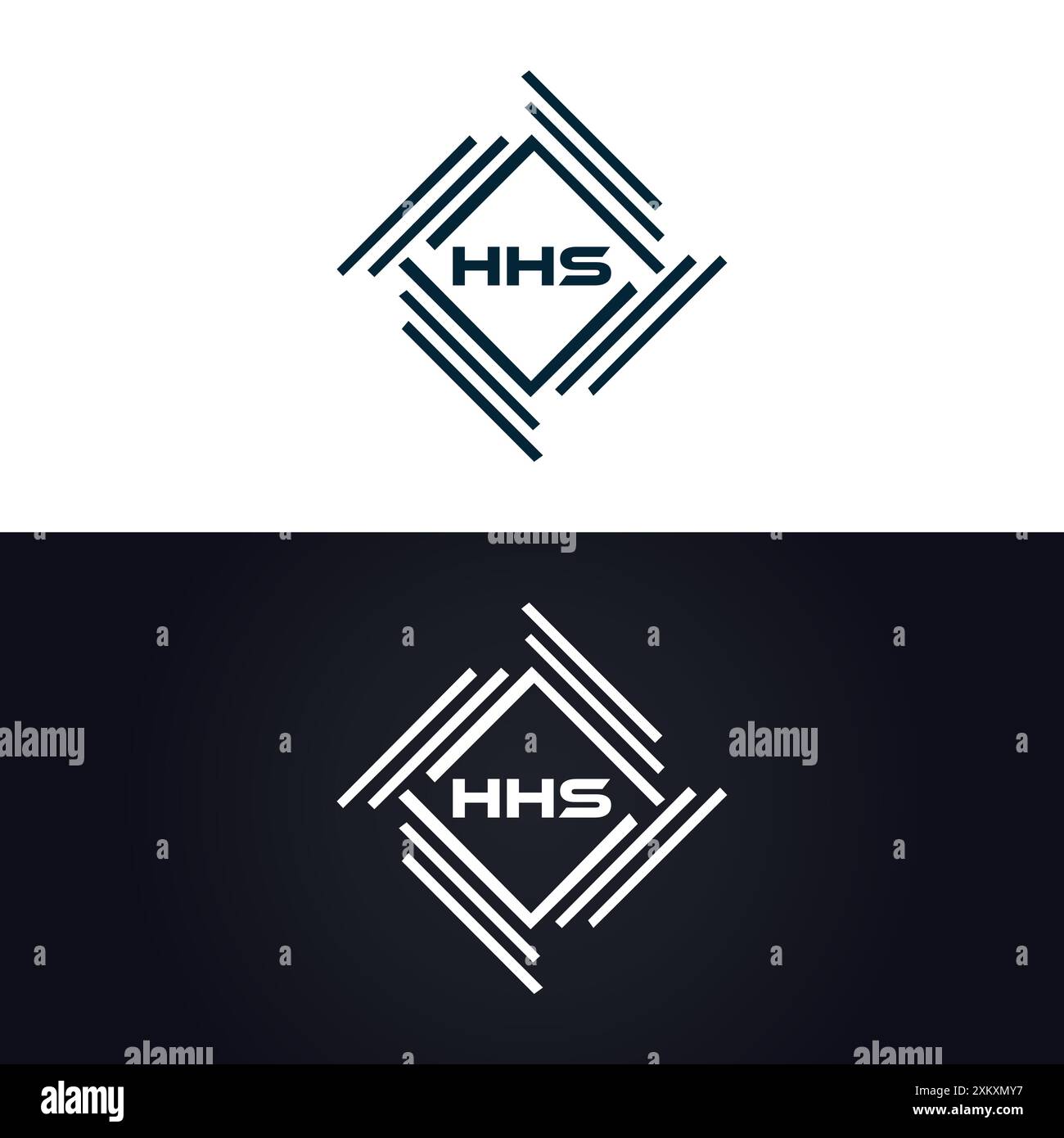 HHS logo. H H S design. White HHS letter. HHS, H H S letter logo design ...