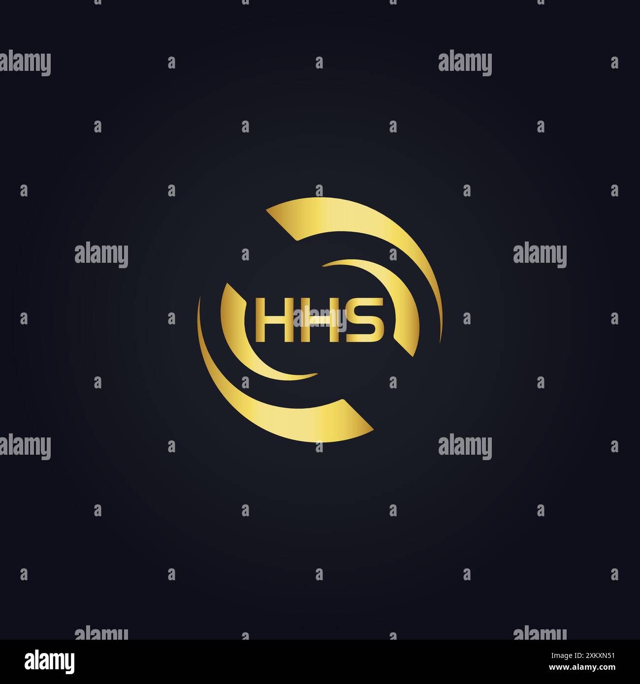 Hhs logo design Stock Vector Images - Alamy