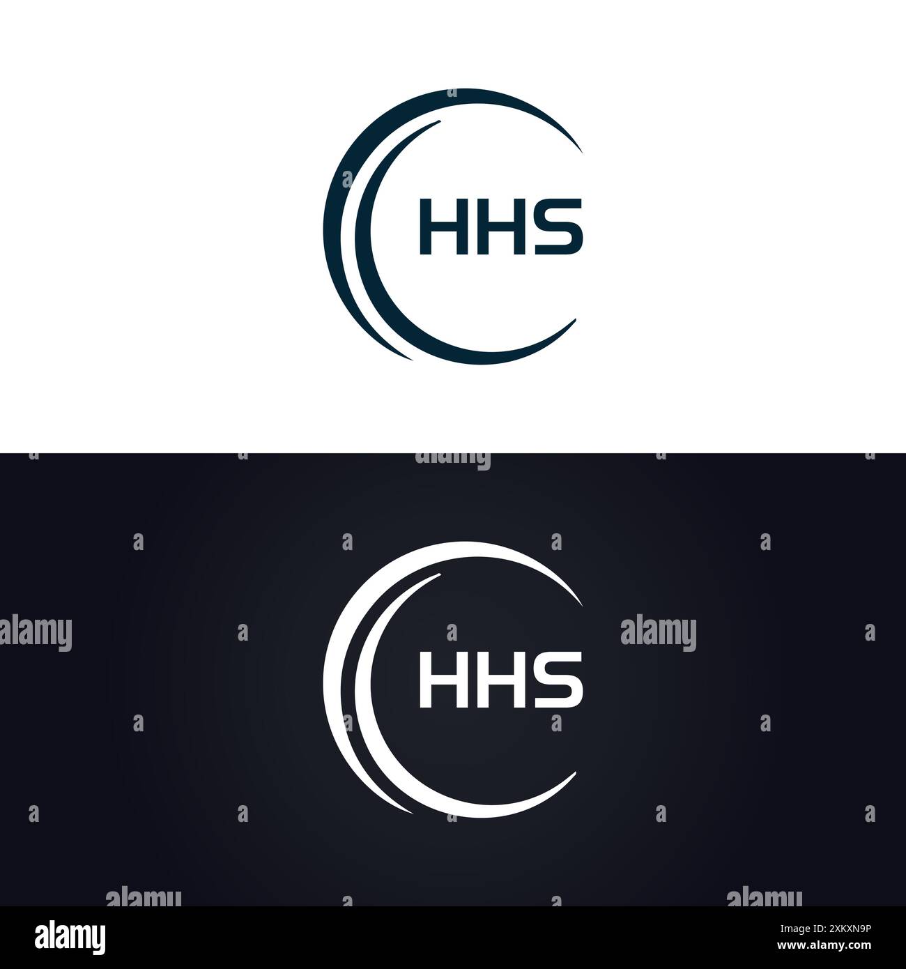 Hhs logo design hi-res stock photography and images - Alamy