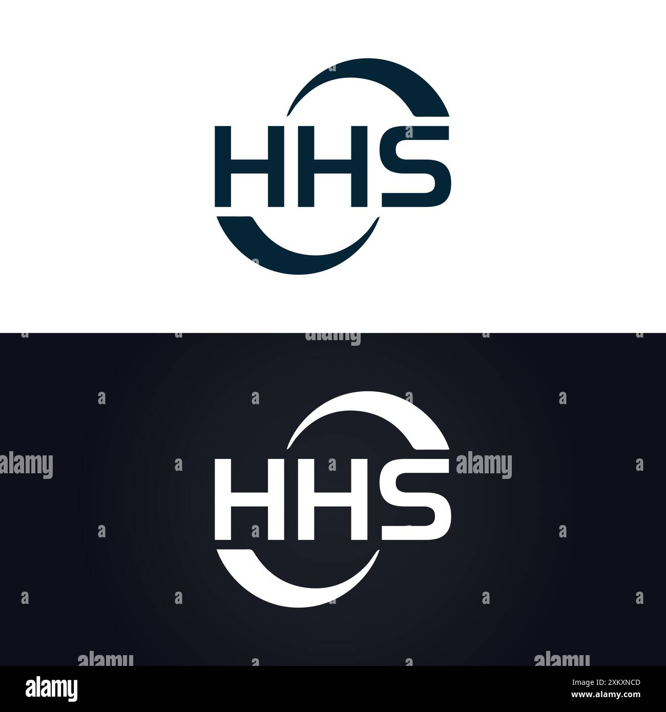 HHS logo. H H S design. White HHS letter. HHS, H H S letter logo design ...
