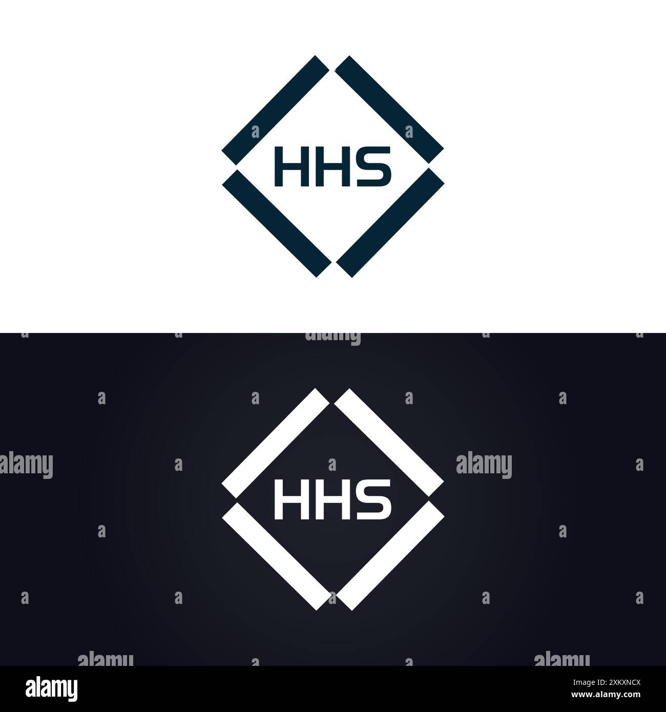 HHS logo. H H S design. White HHS letter. HHS, H H S letter logo design ...