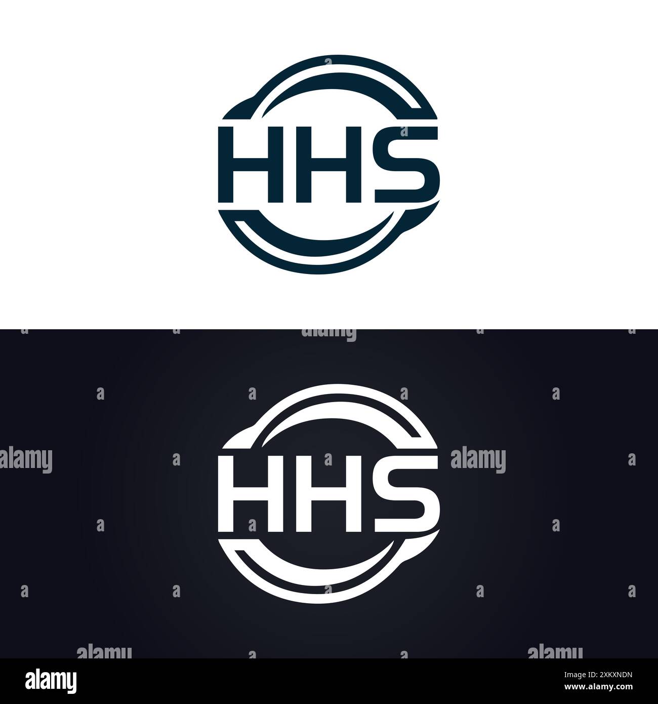HHS logo. H H S design. White HHS letter. HHS, H H S letter logo design ...