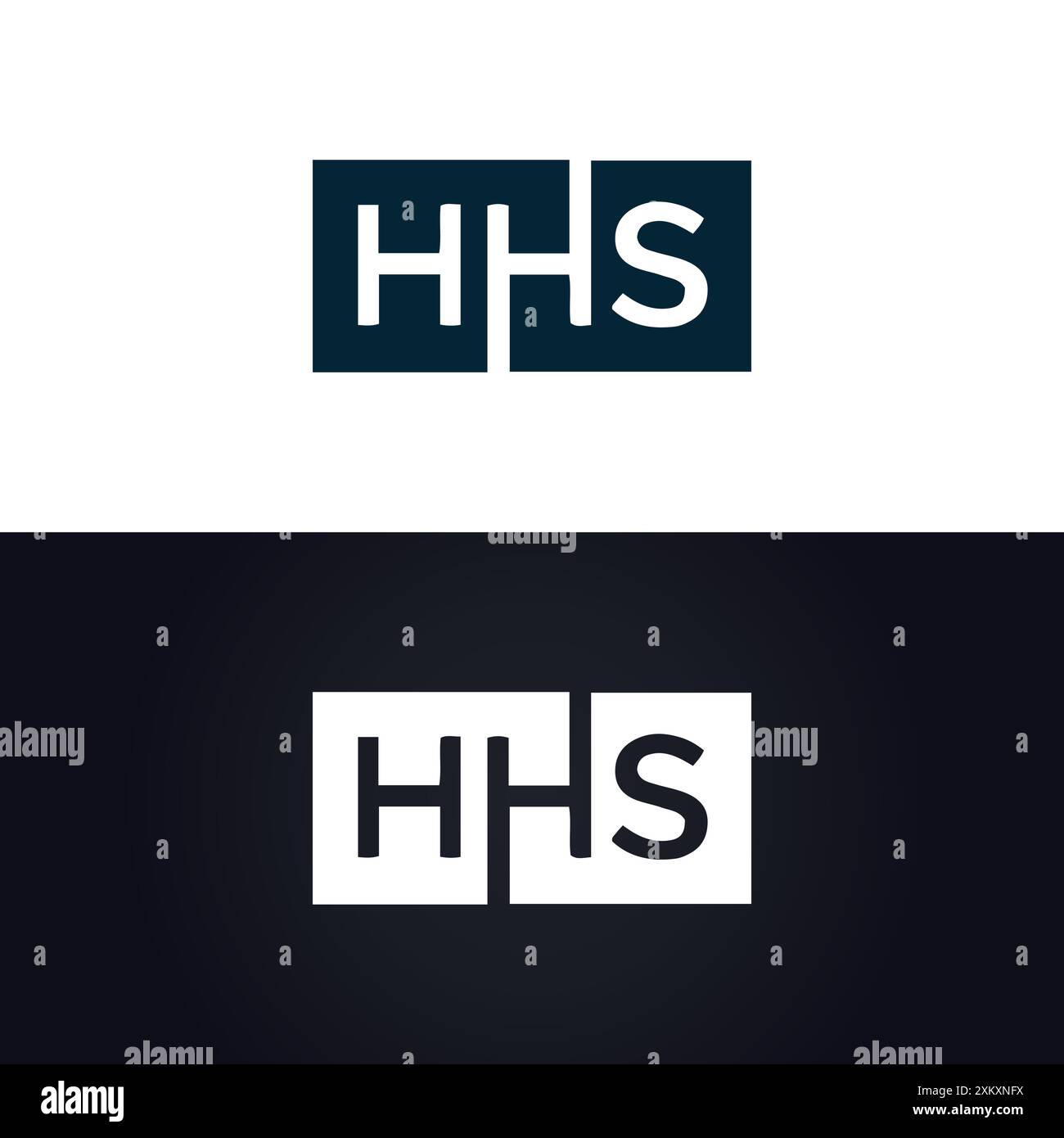 HHS logo. H H S design. White HHS letter. HHS, H H S letter logo design ...