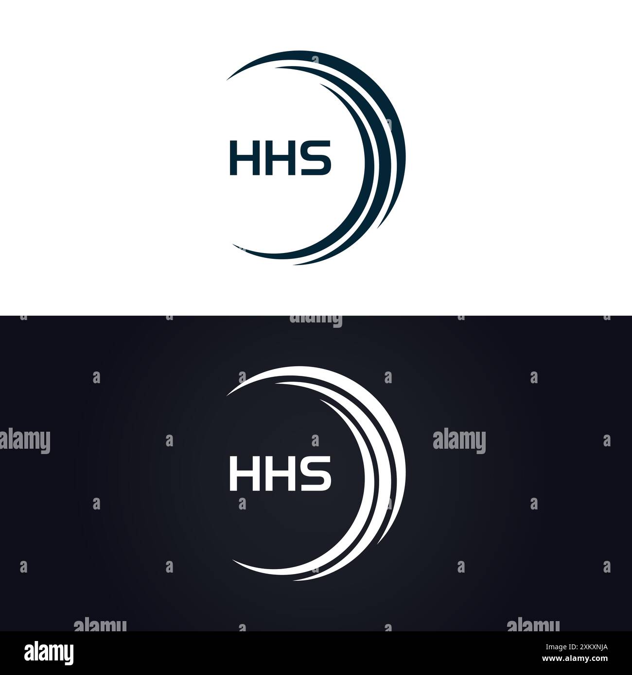 HHS logo. H H S design. White HHS letter. HHS, H H S letter logo design ...