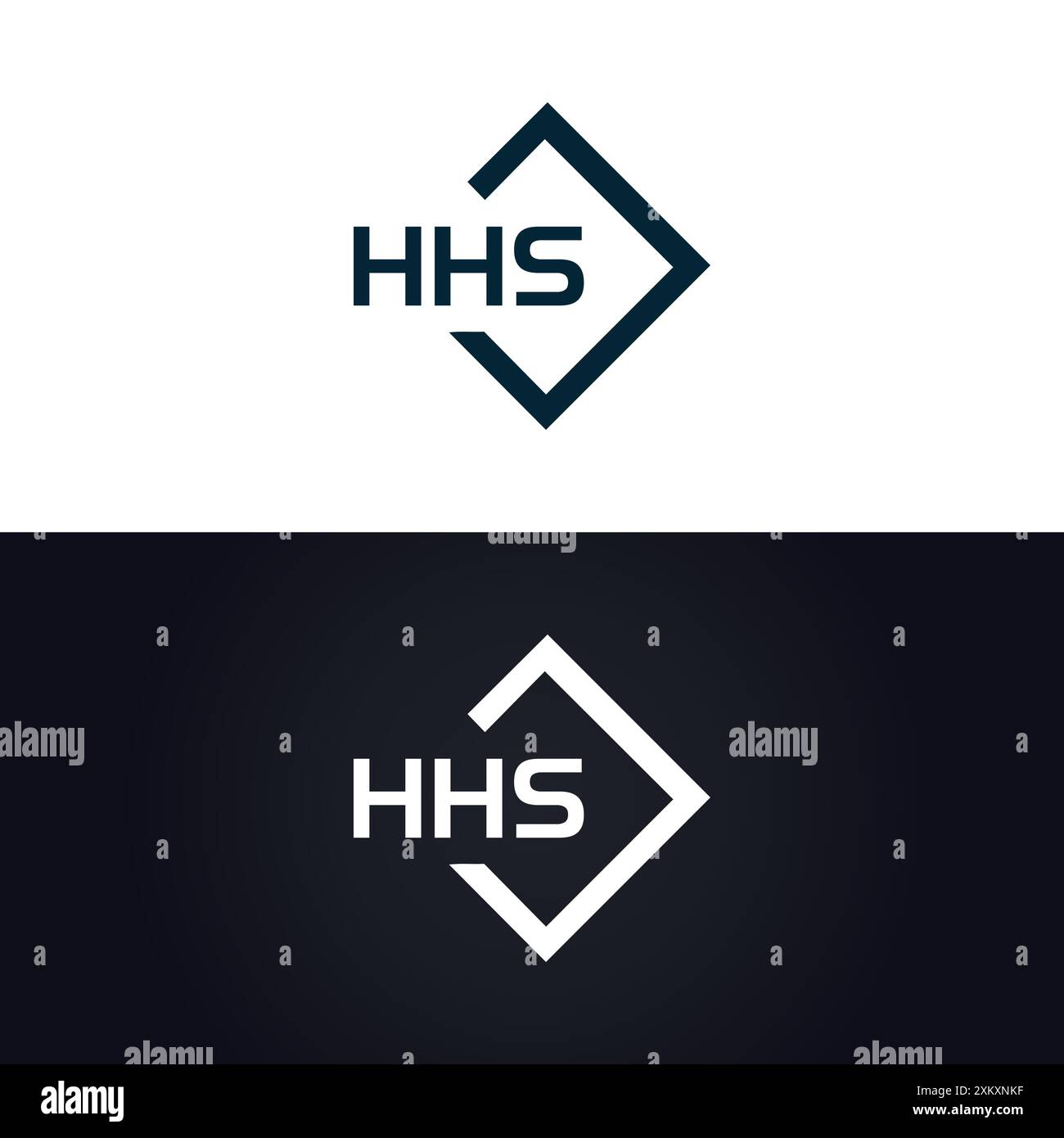 HHS logo. H H S design. White HHS letter. HHS, H H S letter logo design ...