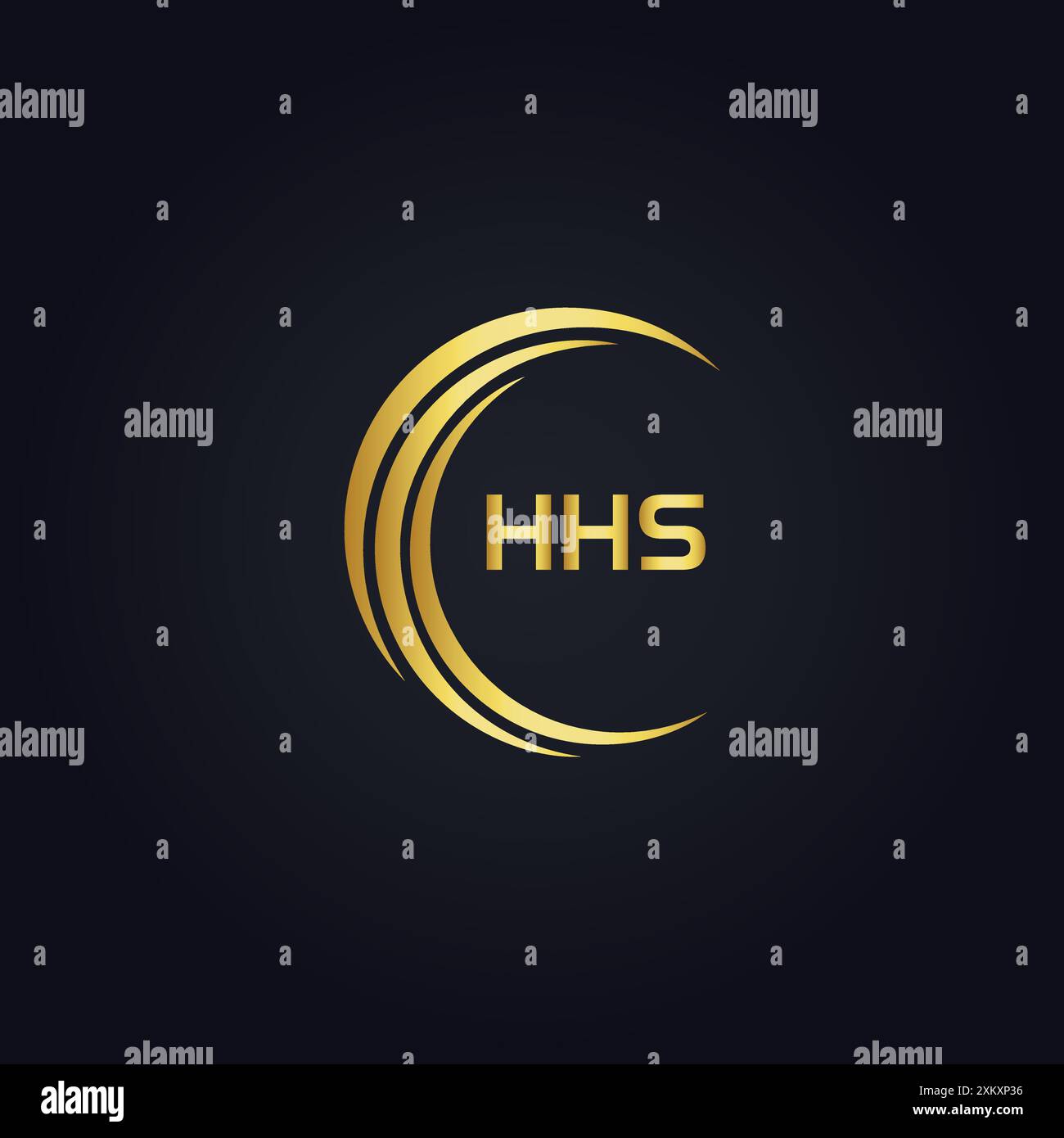 HHS logo. H H S design. White HHS letter. HHS, H H S letter logo design ...