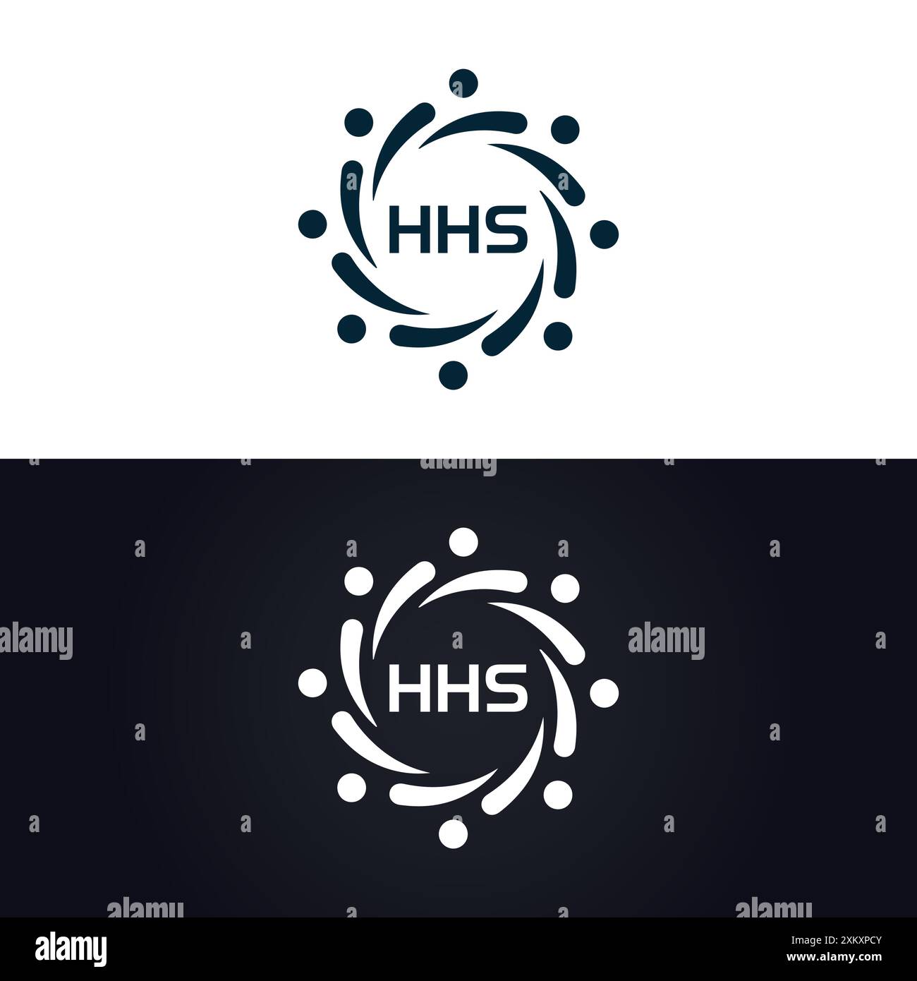 Hhs logo design hi-res stock photography and images - Alamy