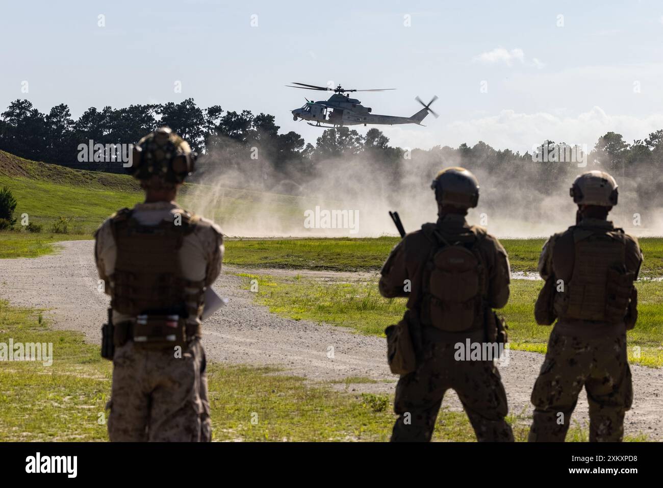 A U.S. Marine with 2nd Air Naval Gunfire Liaison Company, II Marine ...