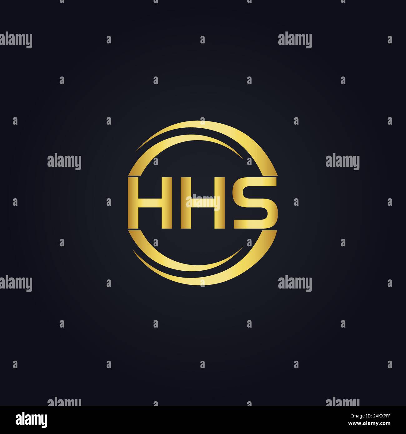 HHS logo. H H S design. White HHS letter. HHS, H H S letter logo design ...
